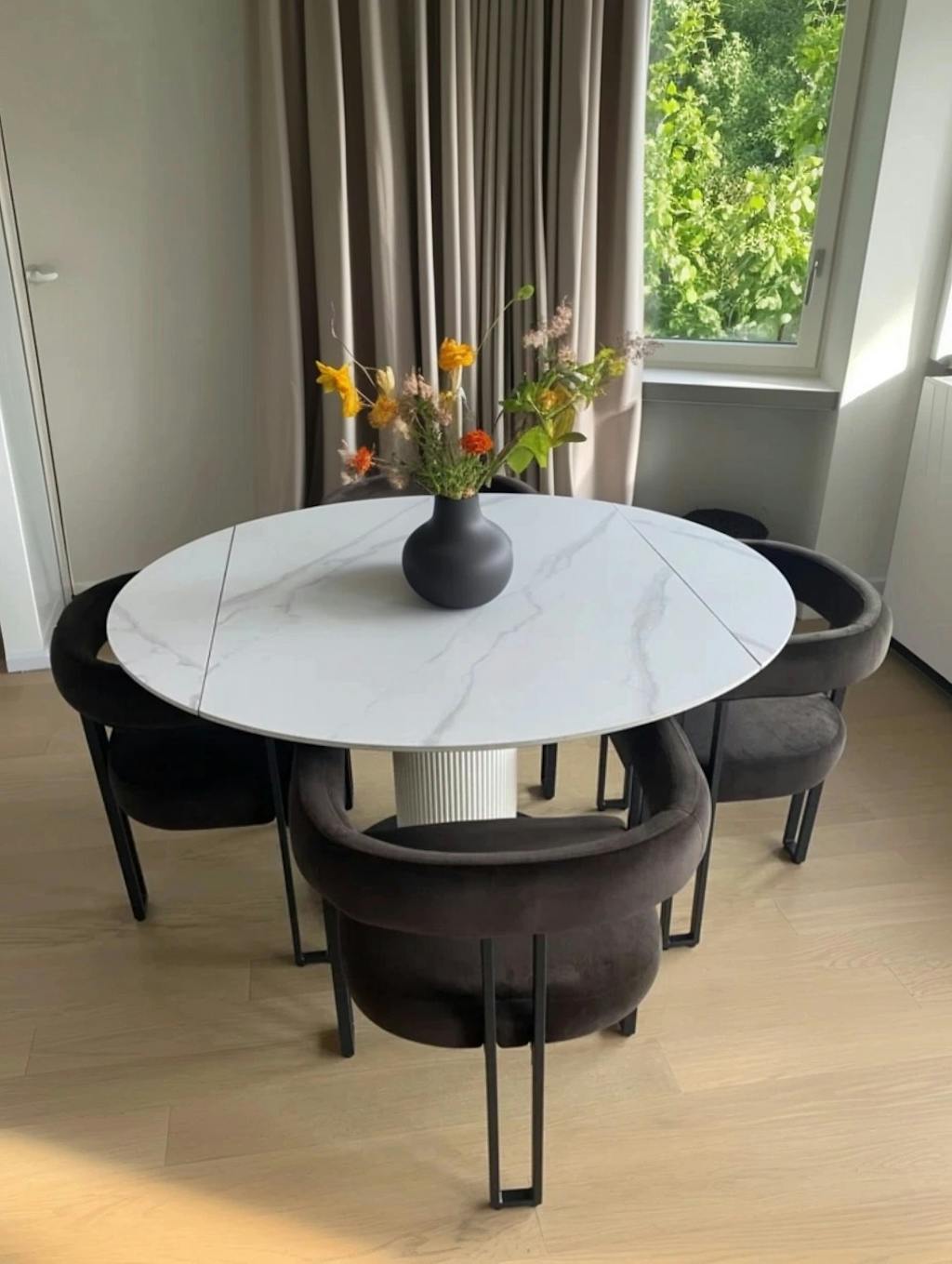 Velvet Accent Dining Chair Set of 2(Beige/Green/Black/Brown/Blue)