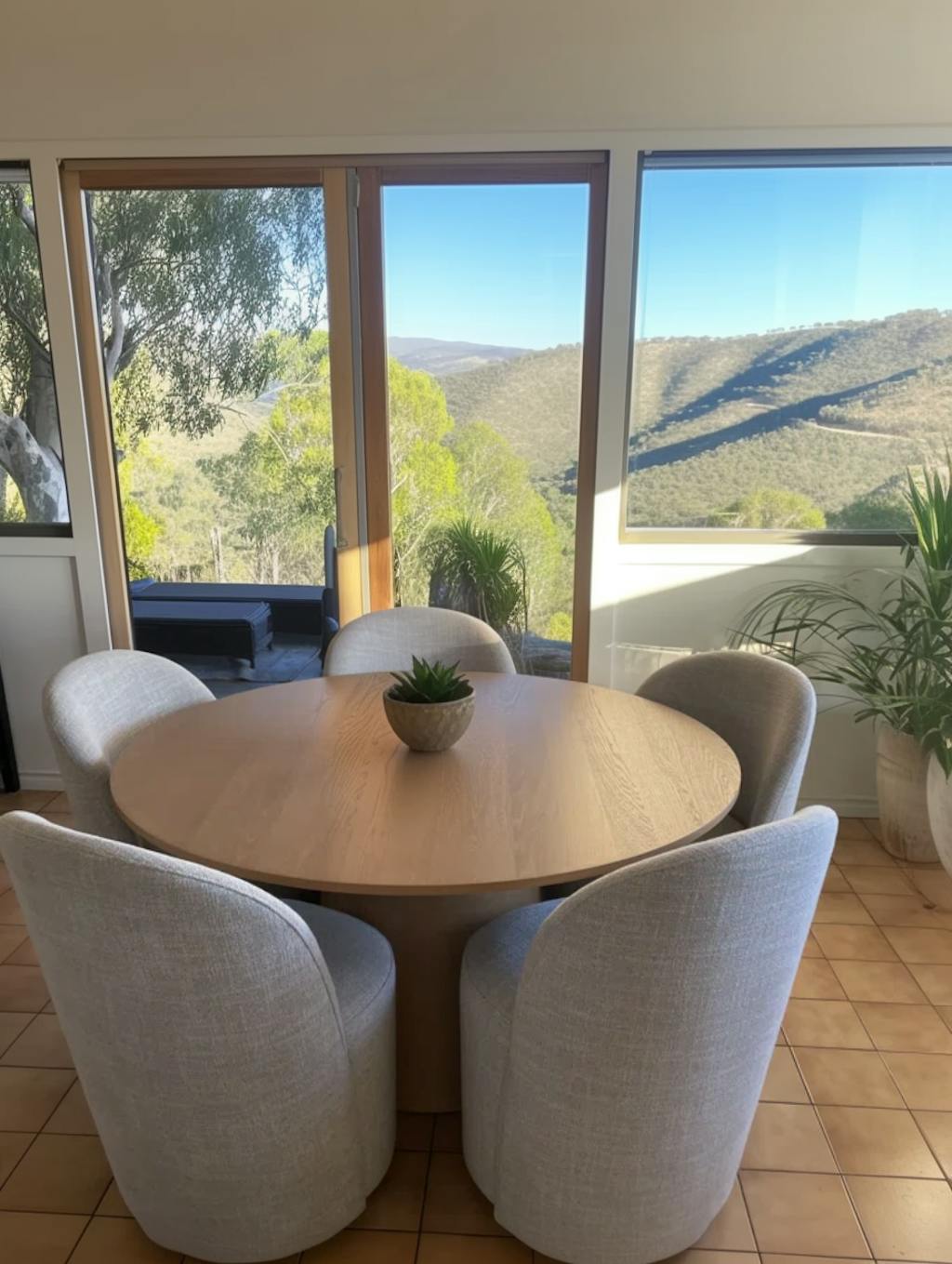 Doris Rolling Upholstered Dining Chair With Castors (Set of 2)