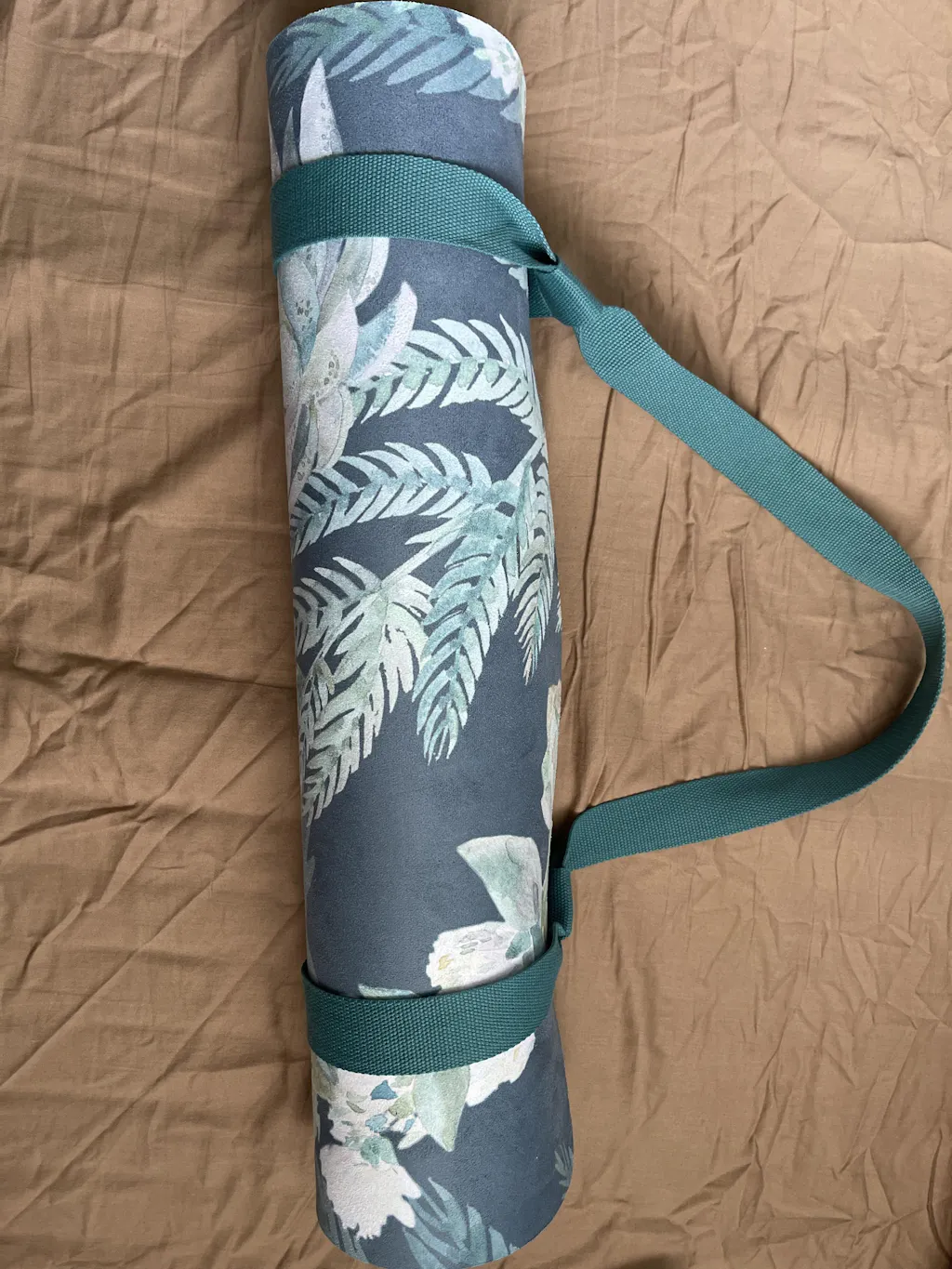 Vegan Suede Yoga Mat - Flourishing Foliage – POPFLEX®
