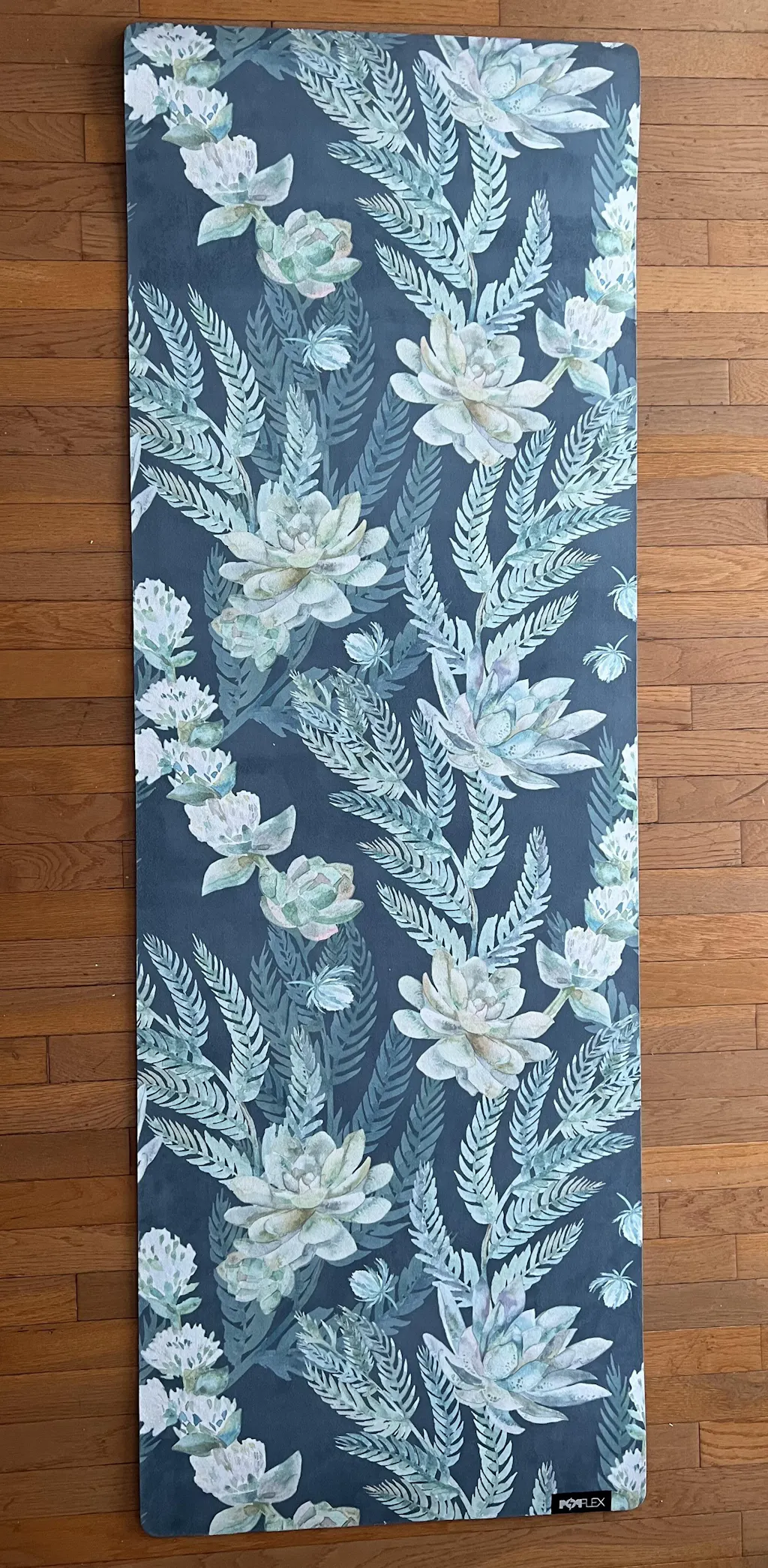 Vegan Suede Yoga Mat - Flourishing Foliage – POPFLEX®