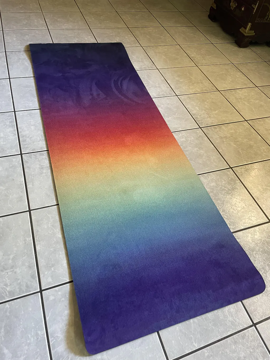 Vegan Suede Yoga Mat - Flourishing Foliage – POPFLEX®