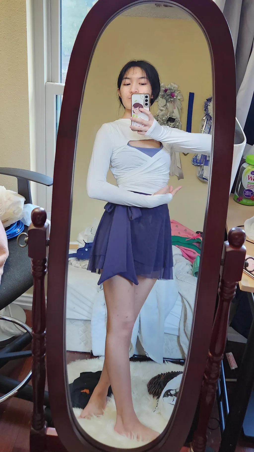 Juliet Wrap Skort - Blue Storm – POPFLEX®