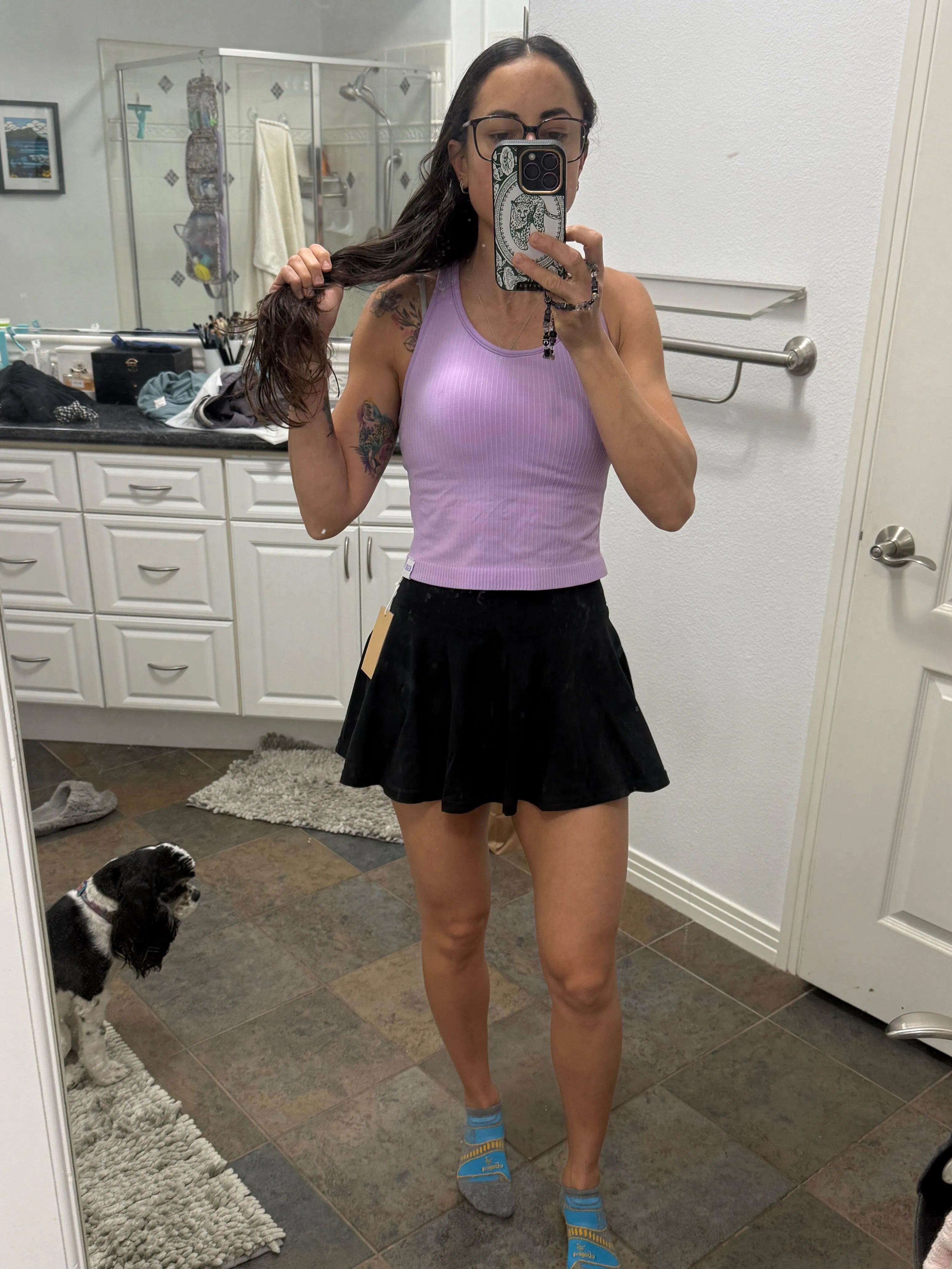 Twirl Skort - Blue Storm – POPFLEX®
