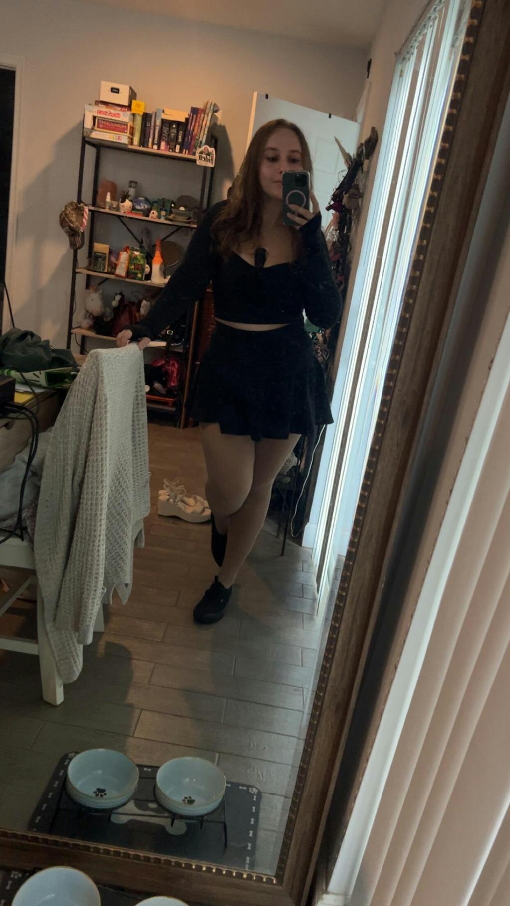 Sweetheart Long Sleeve Crop Top - Black – POPFLEX®