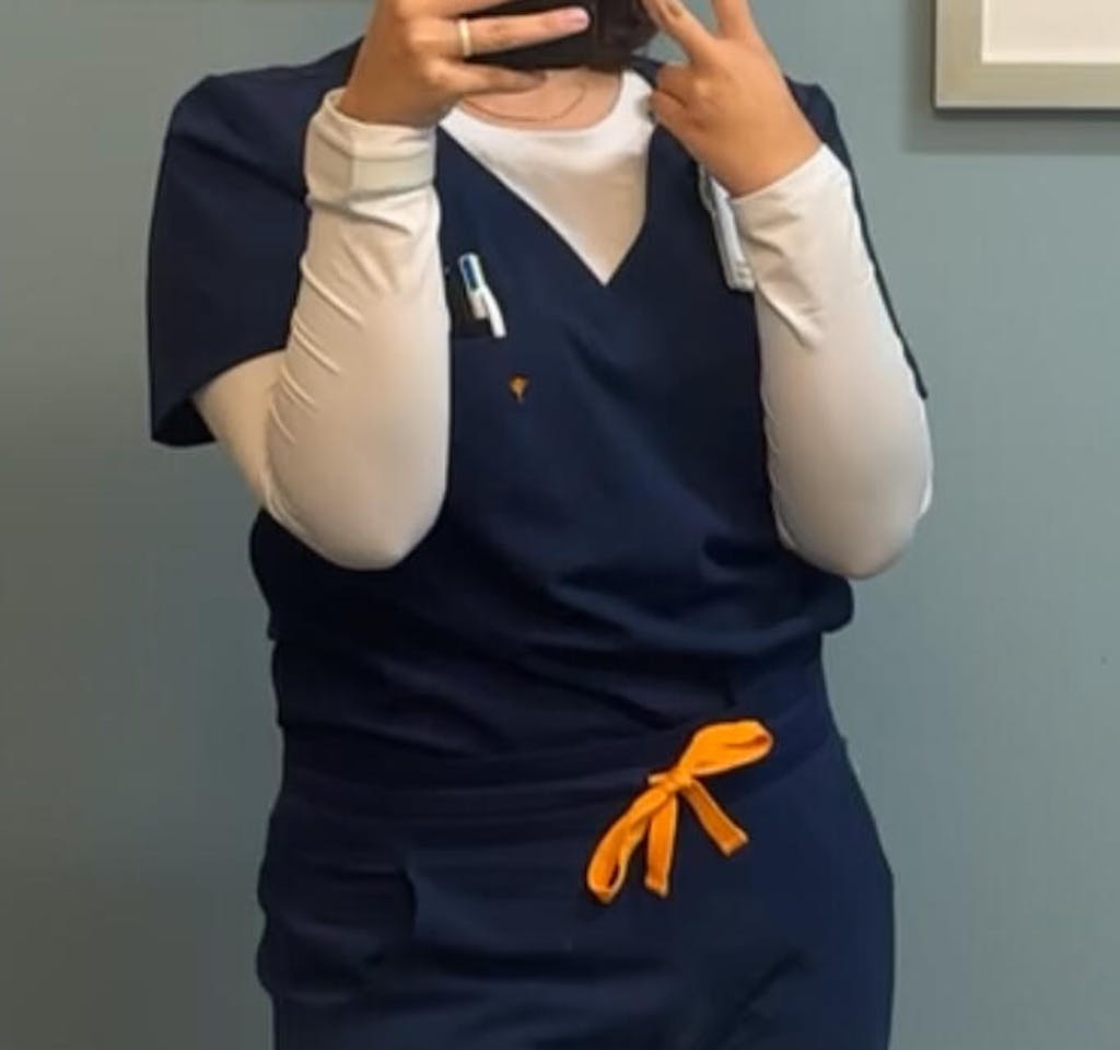 The Pfeiffer - Burgundy Slim-Fit Medical Scrub Pants for Women