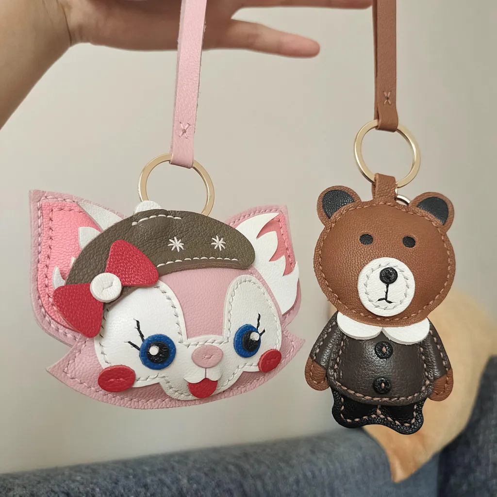 Cute DIY Keychain Kit - Pink Fox Animal Keychains – POPSEWING®