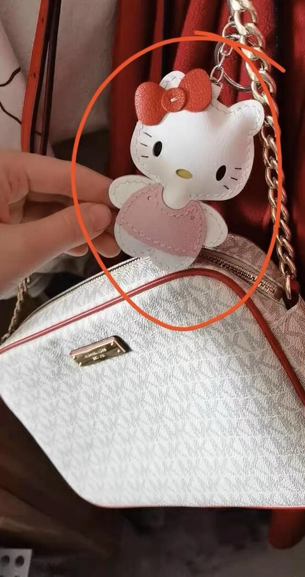 Hello Kitty Keychain DIY Leather Kit | DIY Keychain Kits-POPSEWING®