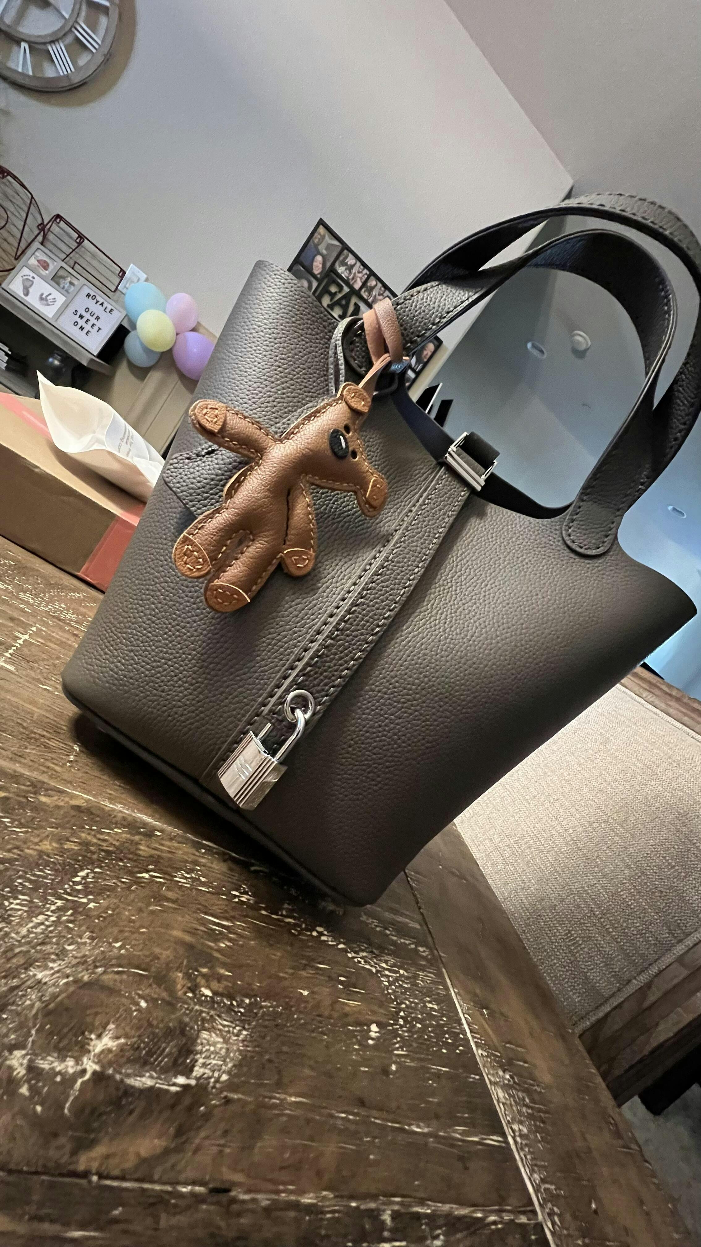 Top Grain Leather Lady Picotion Lock Totes Bag DIY Kit – POPSEWING®