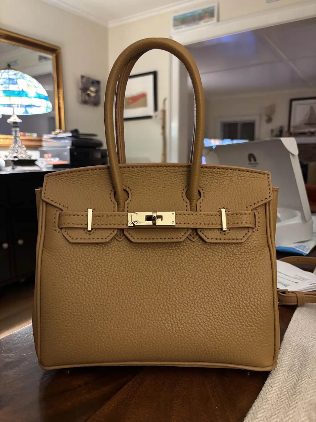 Top Grain Leather Birkin Bag DIY Kit - Birkin Inspired Bag – POPSEWING®