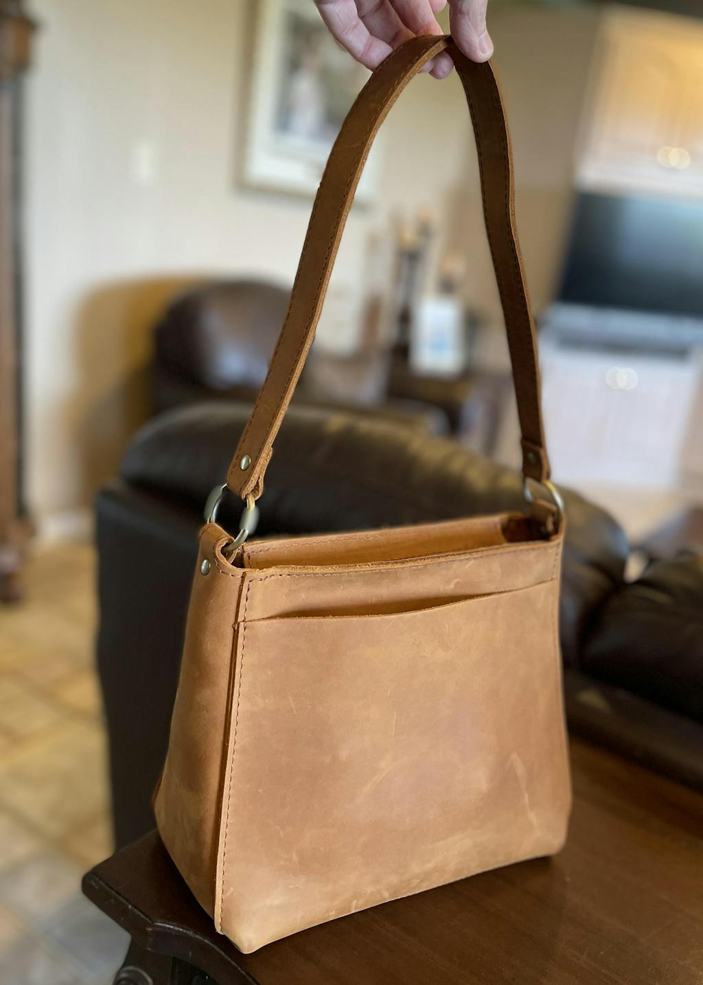 Triangle Shoulder Bag | Portland Leather Goods