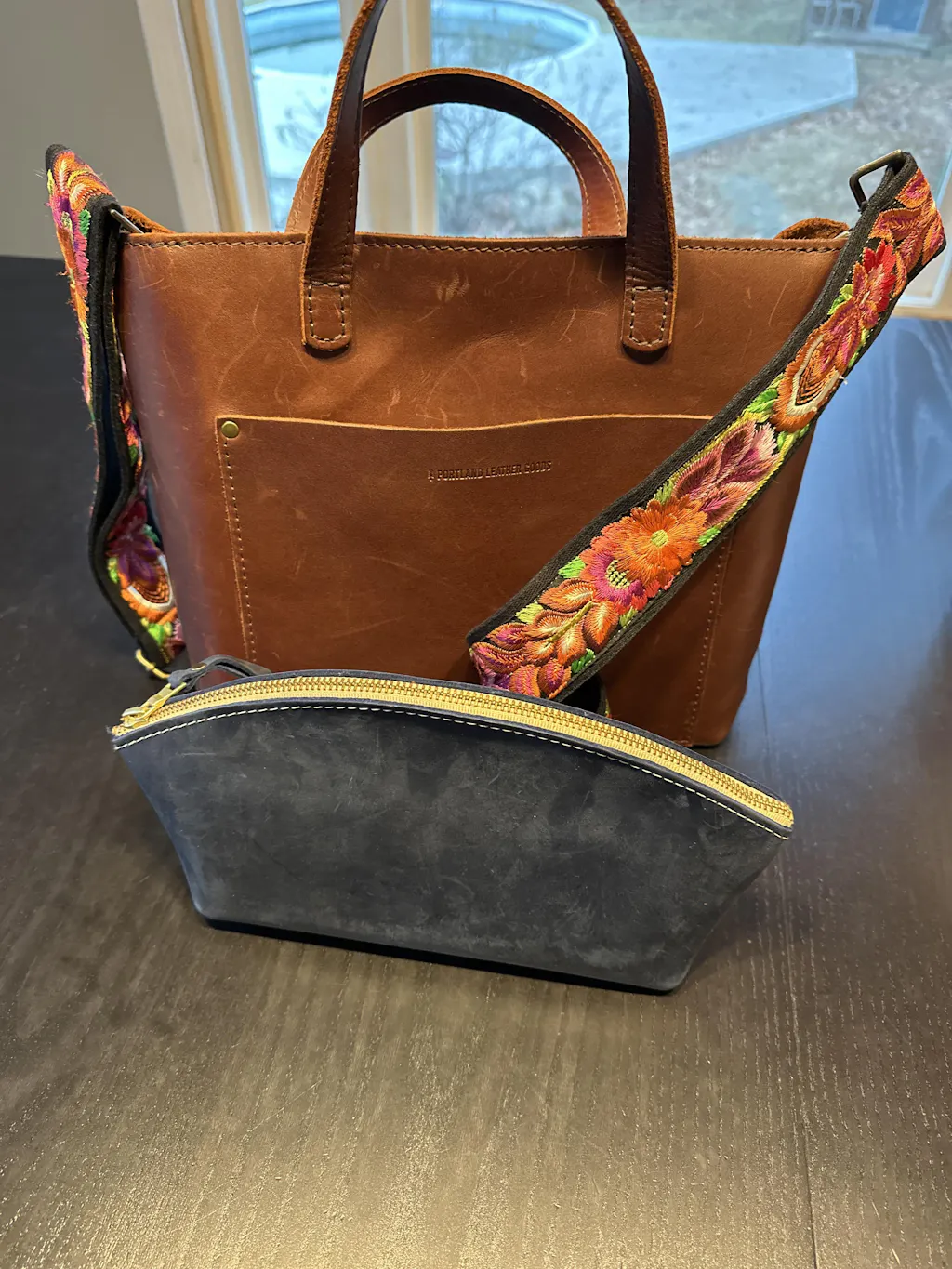 Eclipse Makeup Bag | Portland Leather Goods