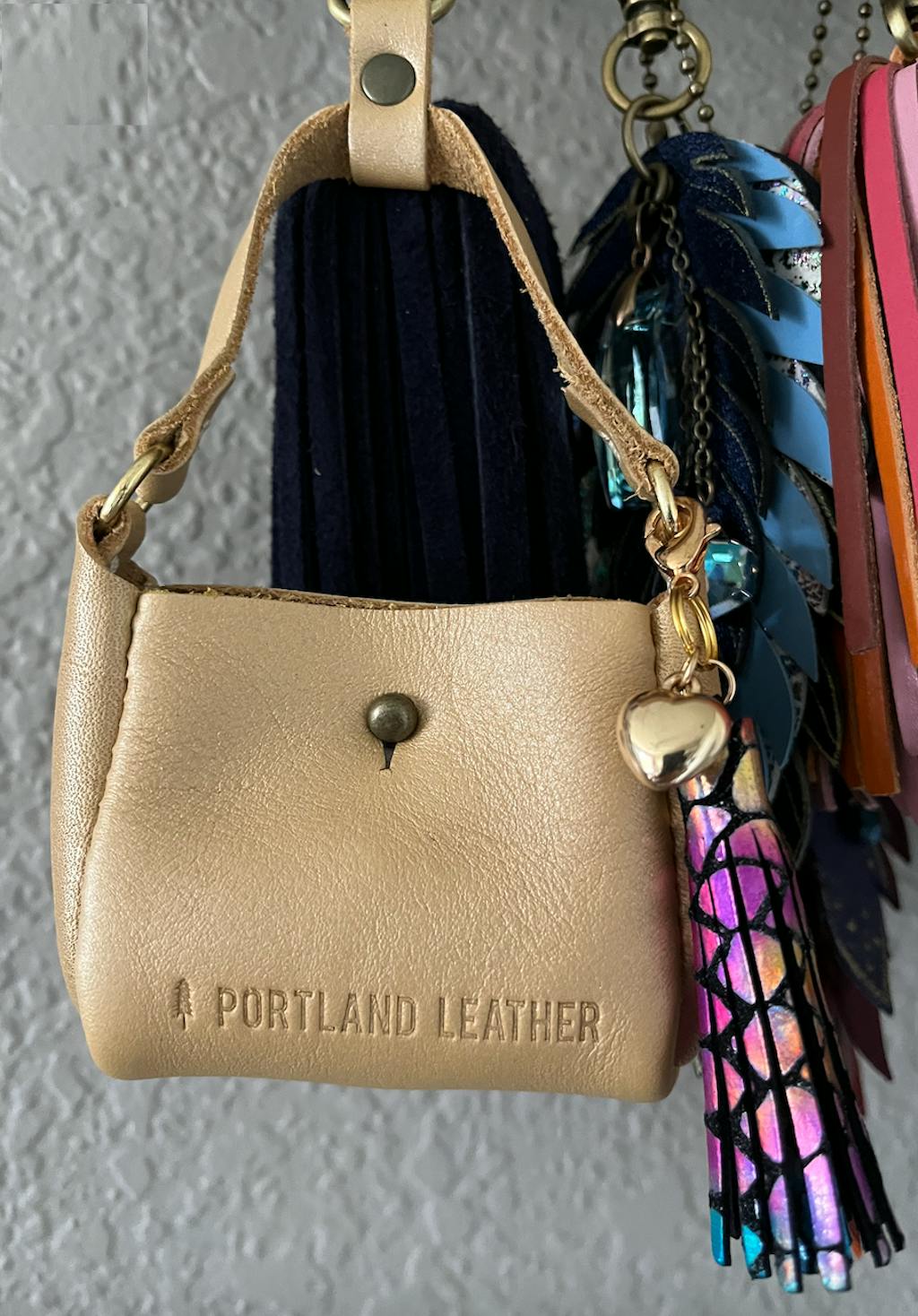 Teeny Tiny Triangle Keychain | Portland Leather Goods