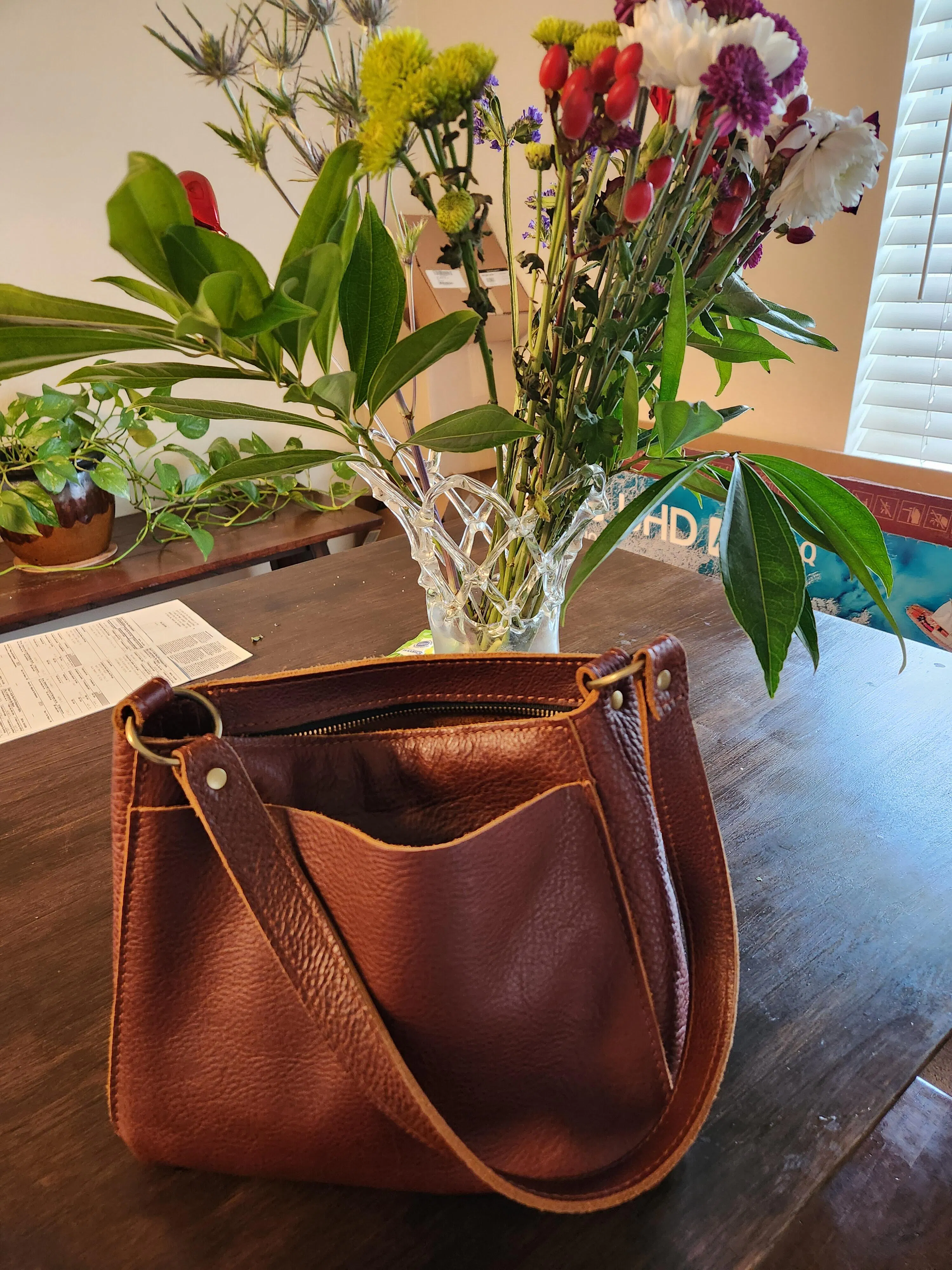 Almost Perfect' Triangle Shoulder Bag | Portland Leather Goods