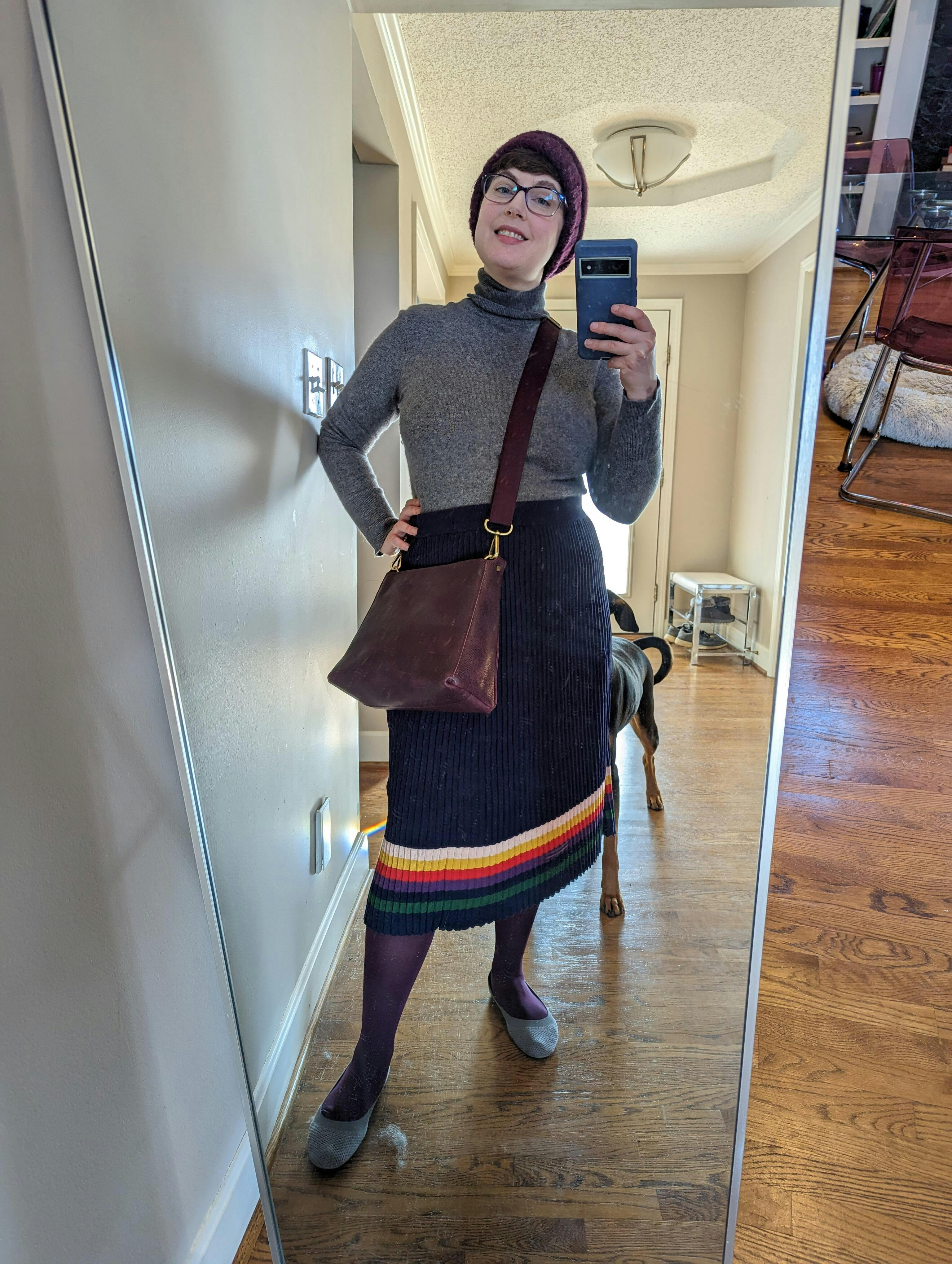 Almost Perfect' Triangle Shoulder Bag | Portland Leather Goods