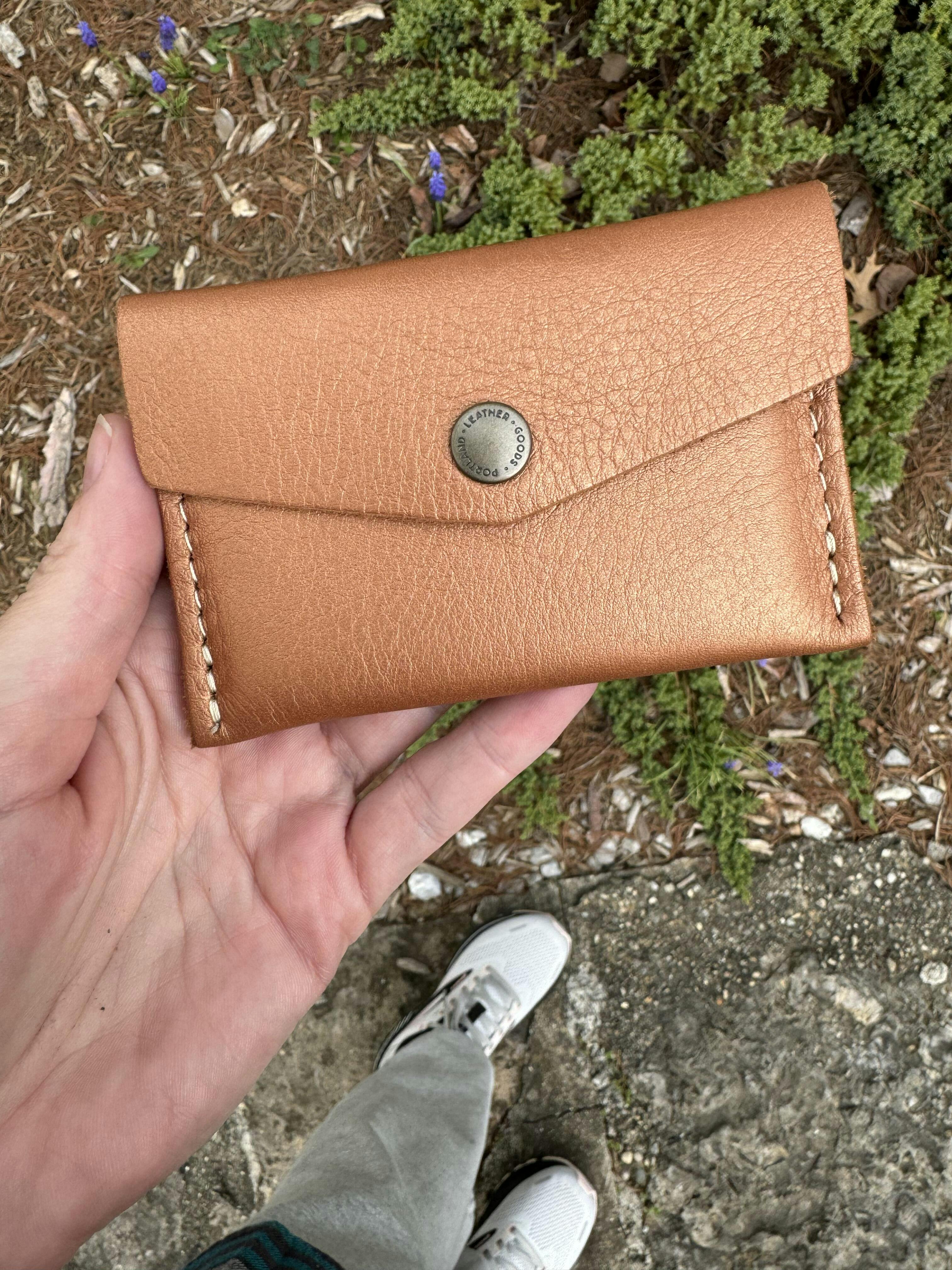 'Almost Perfect' Mini Envelope Wallet | Portland Leather Goods