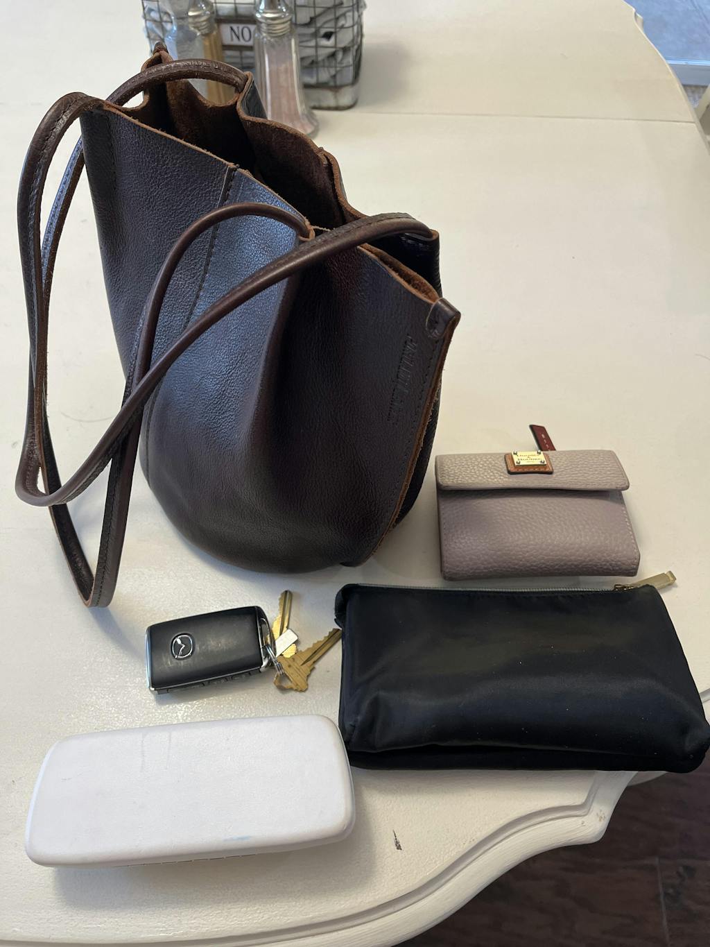 'Almost Perfect' Devan Bucket Tote – Portland Leather