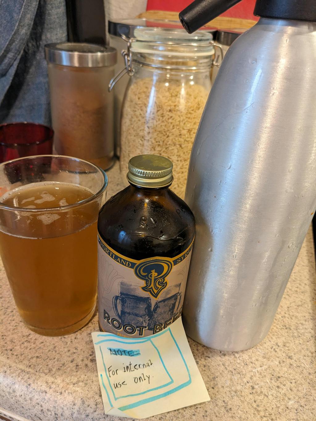 Genuine Root Beer beverage syrup for sodas and cocktails