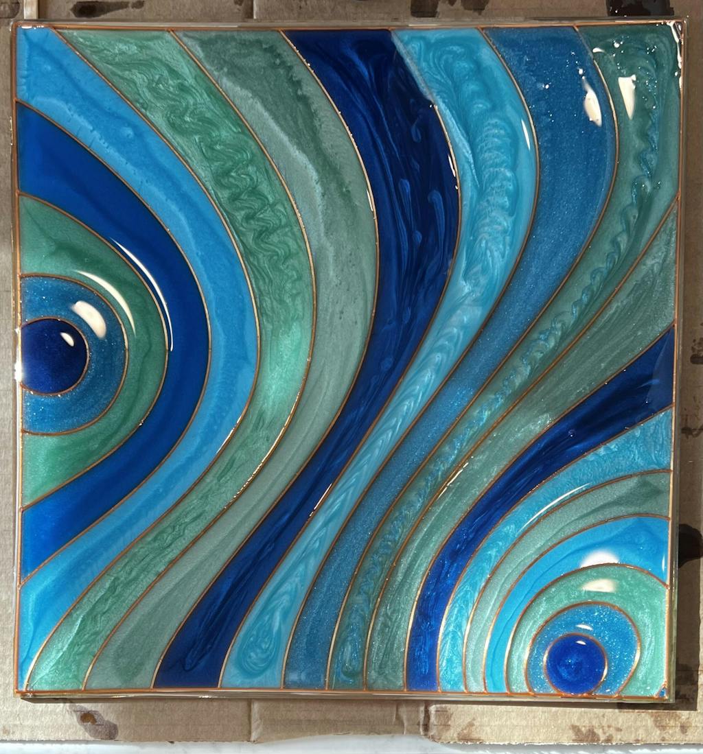 Rolling Waves 12x12 Pattern – pourawayfluidarts