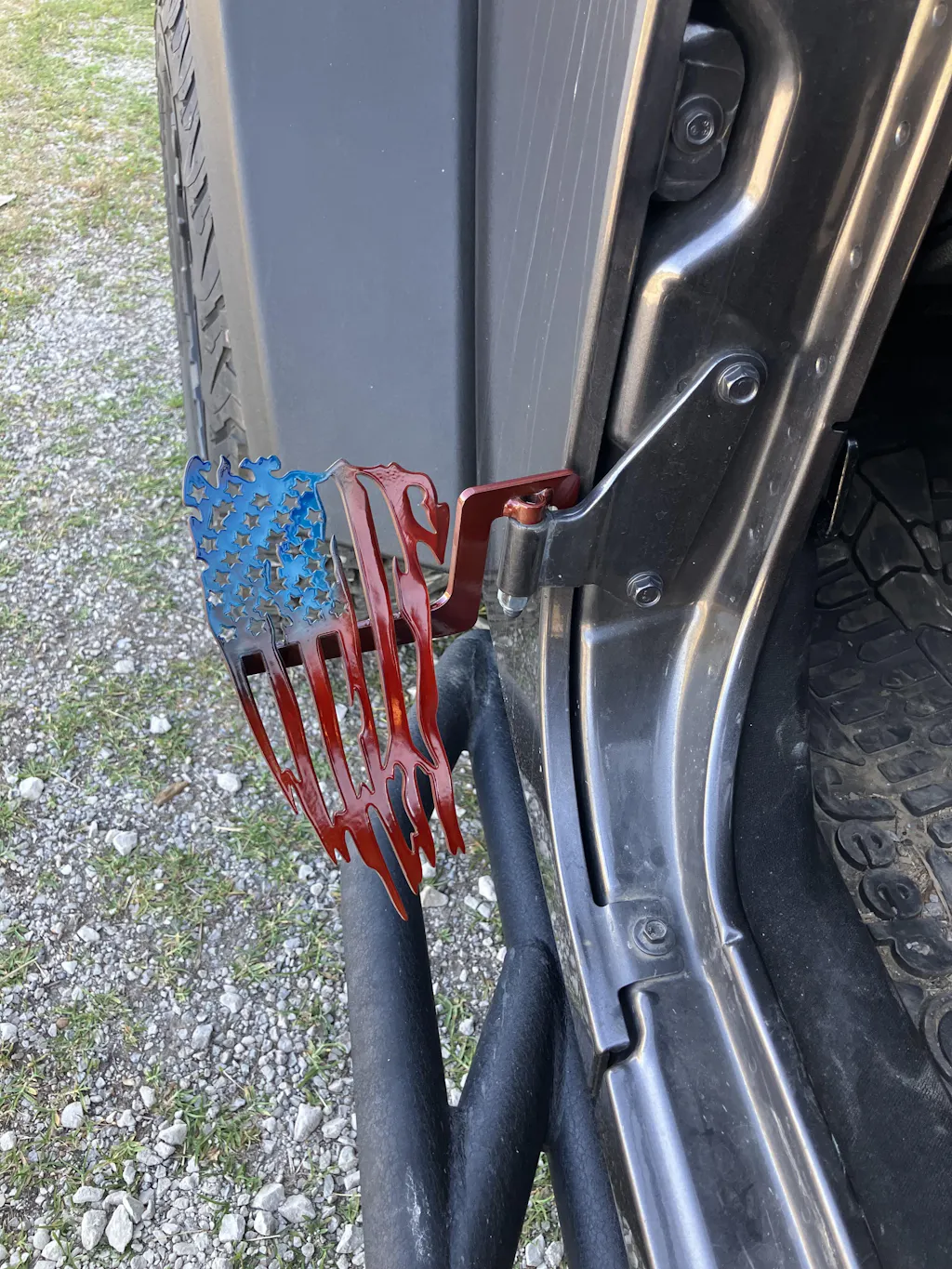 Patriotic American flag custom Jeep foot pegs for Wrangler & Gladiator ...