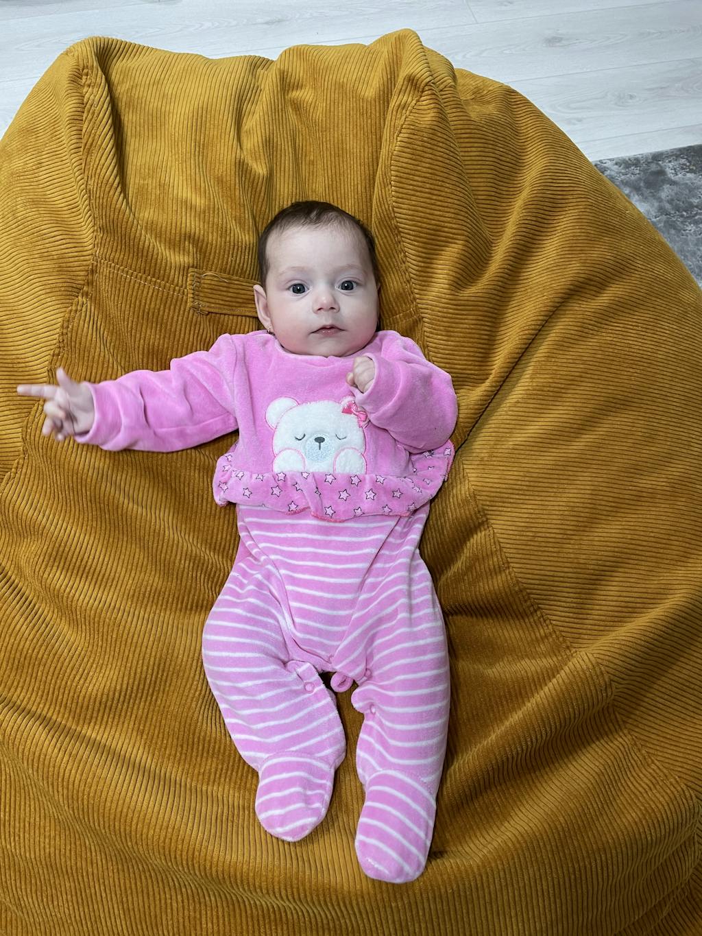 Fotoliu Puf CHIC, tip para, cu maner | Prestige Home