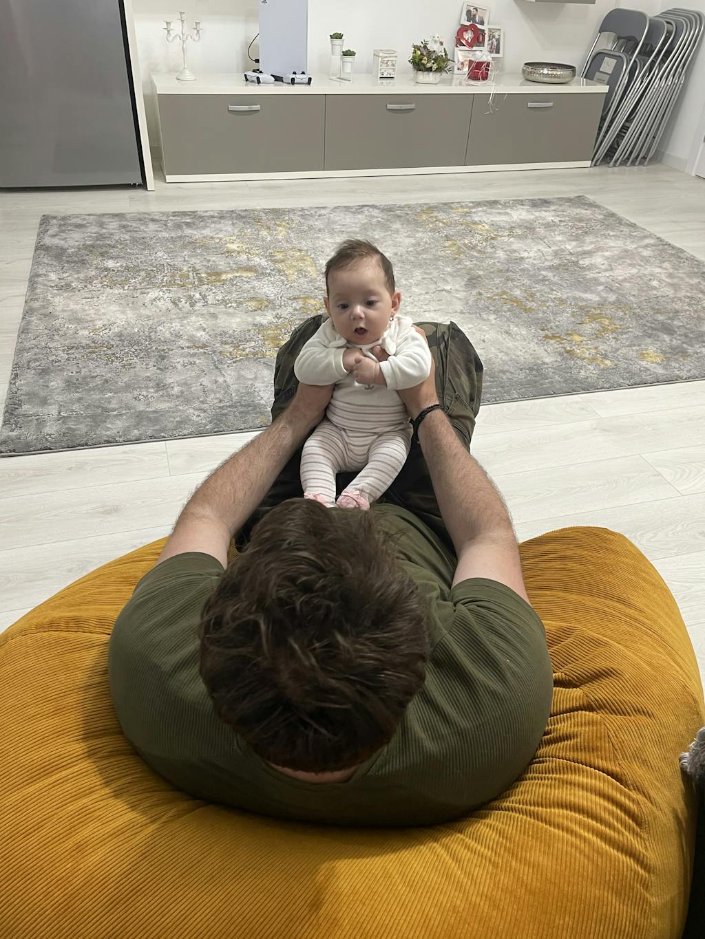 Fotoliu Puf CHIC, tip para, cu maner | Prestige Home