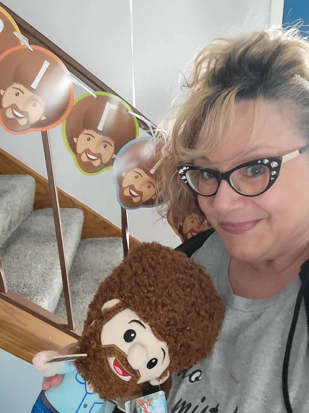 Bob Ross and Friends Birthday Banner Sign | Prime Party