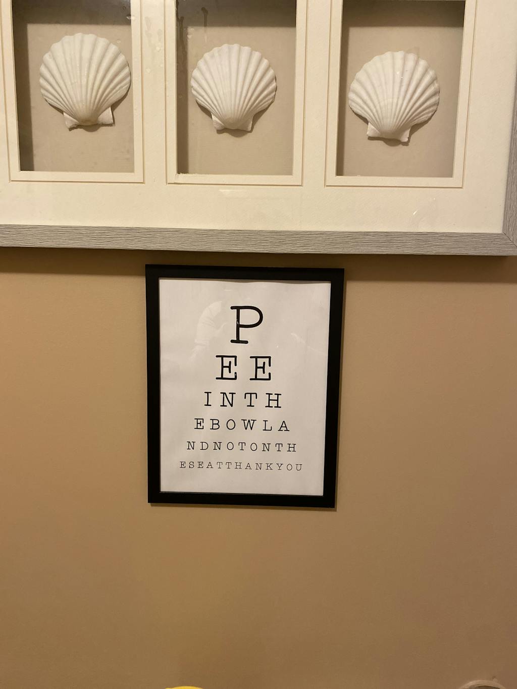 Pee In The Bowl Vision Test • Funny Boy Bathroom Sign • Rustic Modern ...