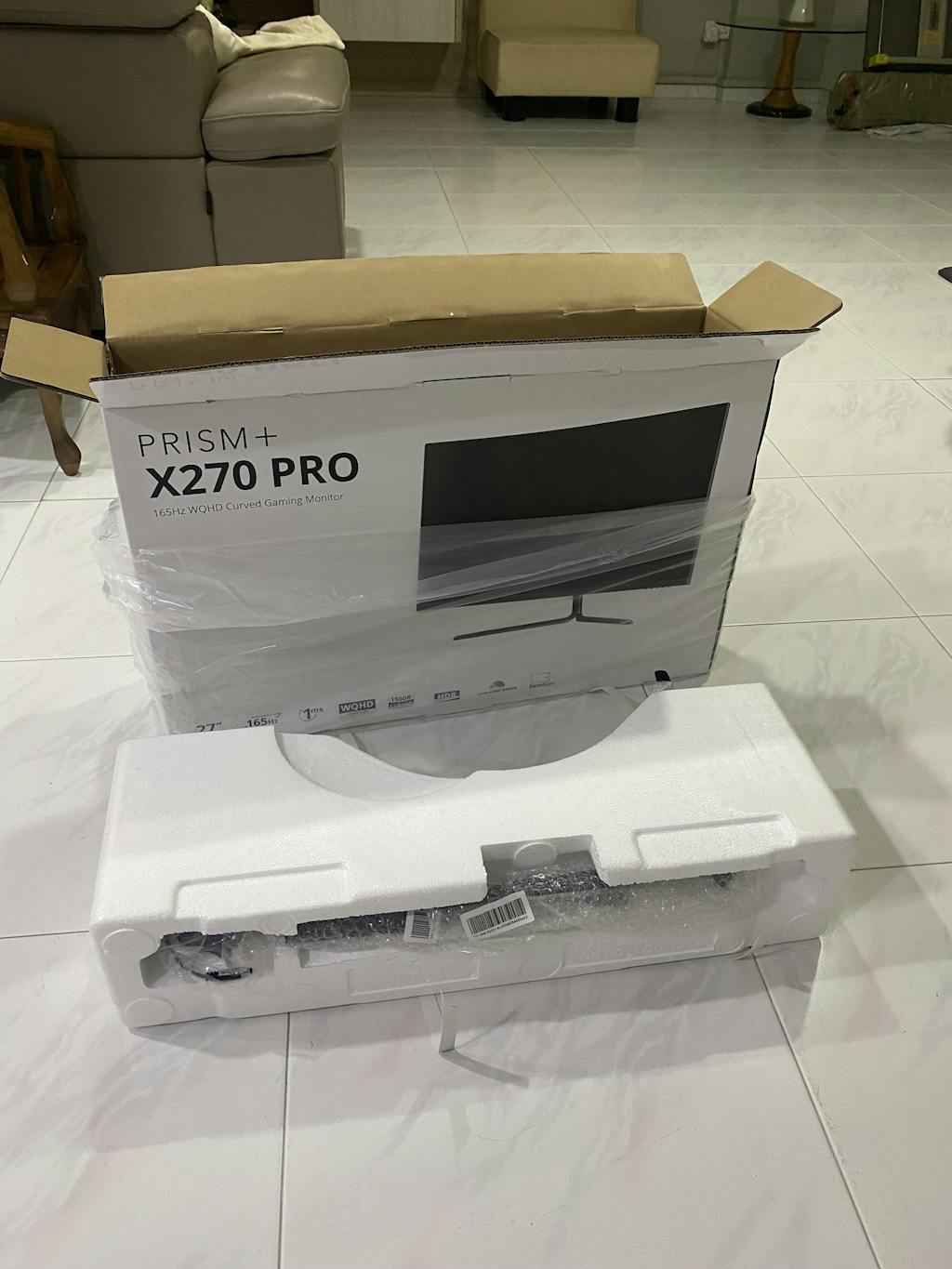 PRISM+ X270 PRO - 27" WQHD 165Hz Curved Gaming Monitor – PRISM+ Singapore