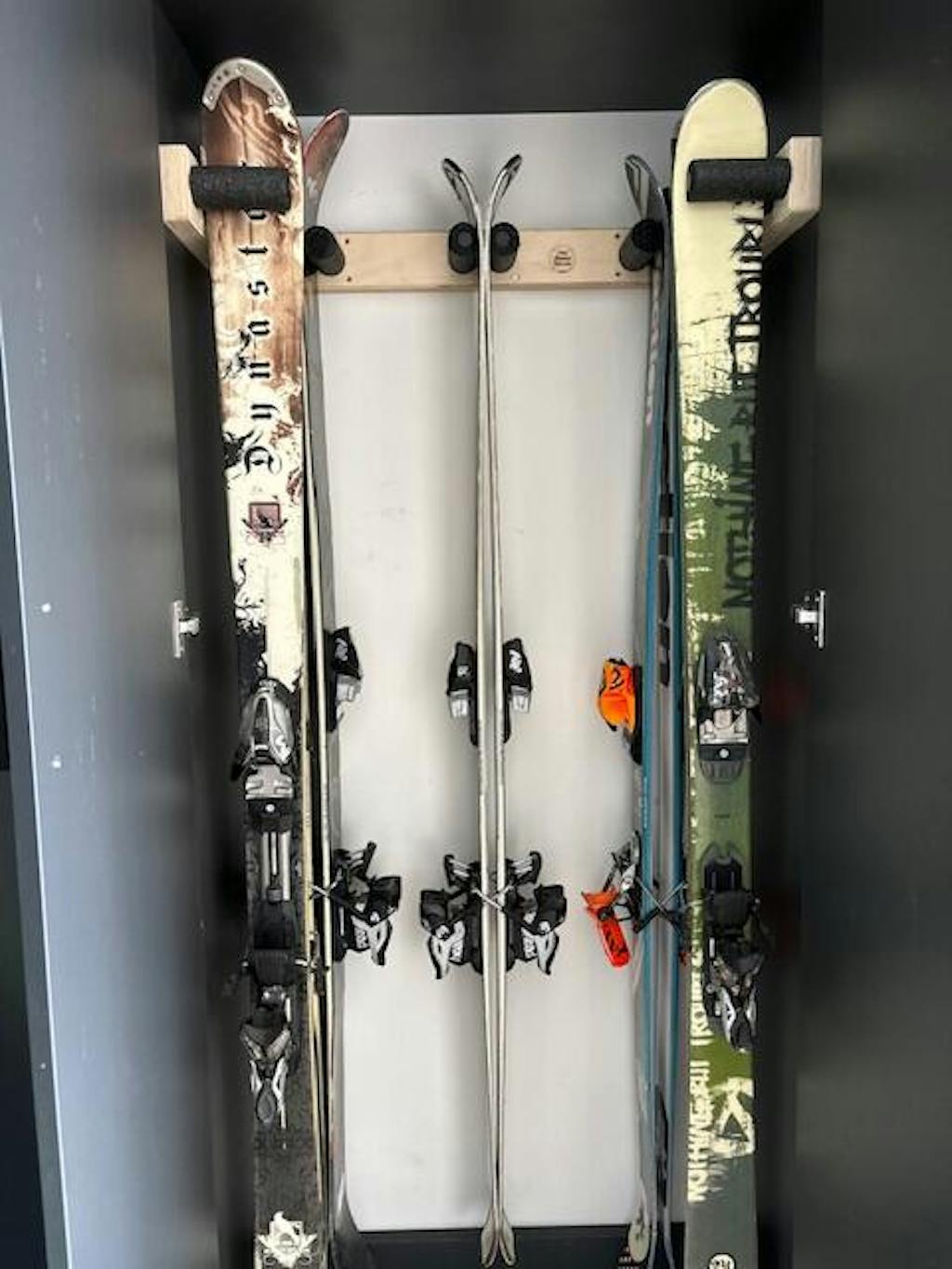 Ski Wall Storage Rack | Vertical Wall Mount Ski Rack | Pro Board Racks