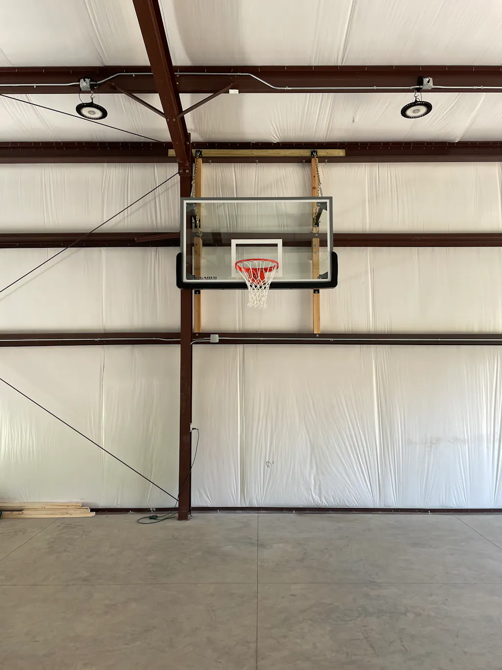 Gared 42” X 72” Four Point Stationary Basketball Wall Mount Package ...