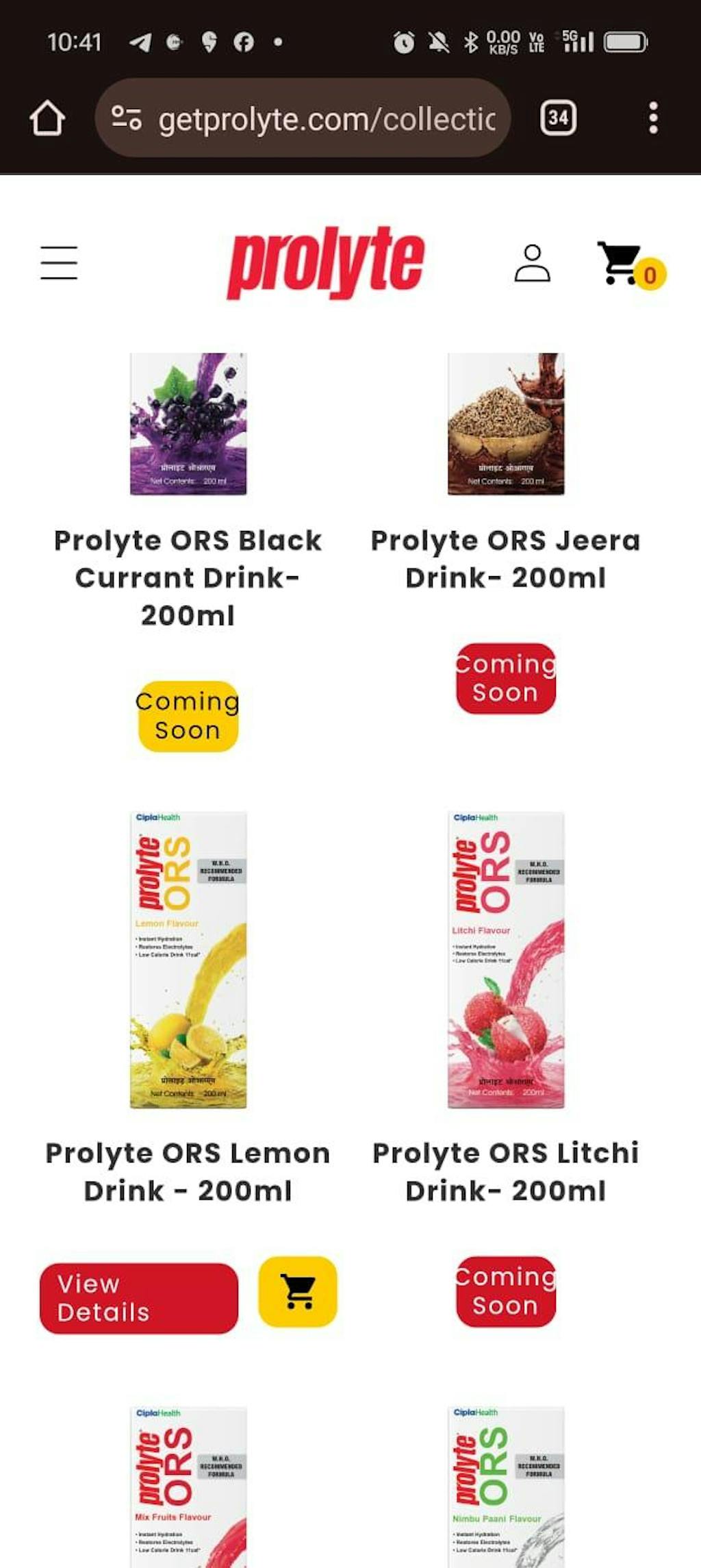 Prolyte ORS Orange Drink - 200ml – prolyte