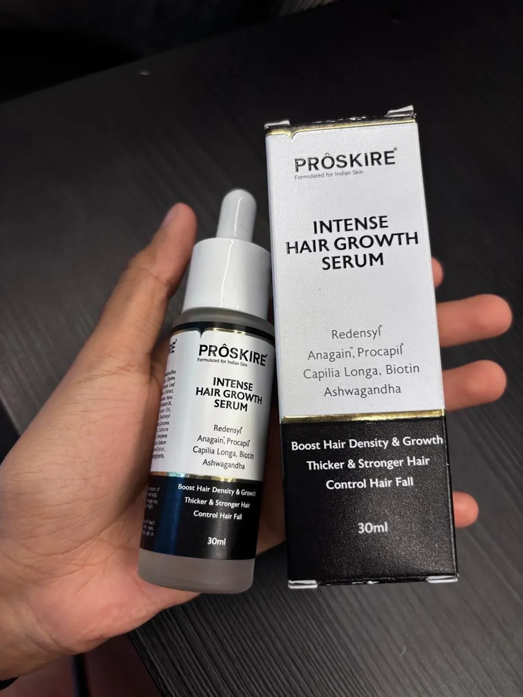 Intense Hair Growth Serum for Hair Fall Control Boost Density – Proskire
