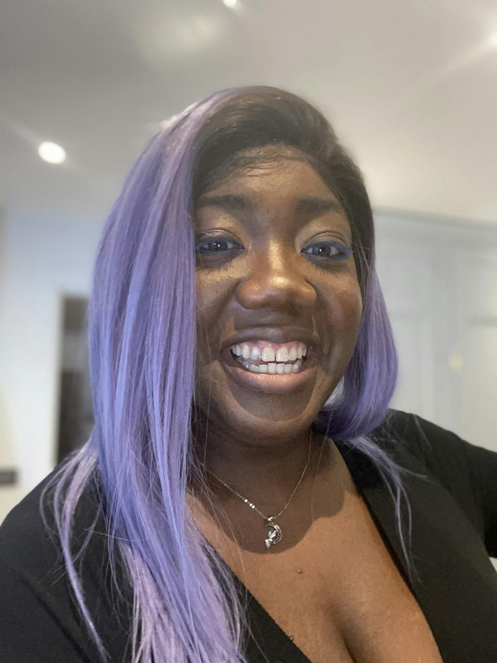 Peruvian Hair Aegean Blue Color With Dark Root Lace Front Wig – Prosp ...