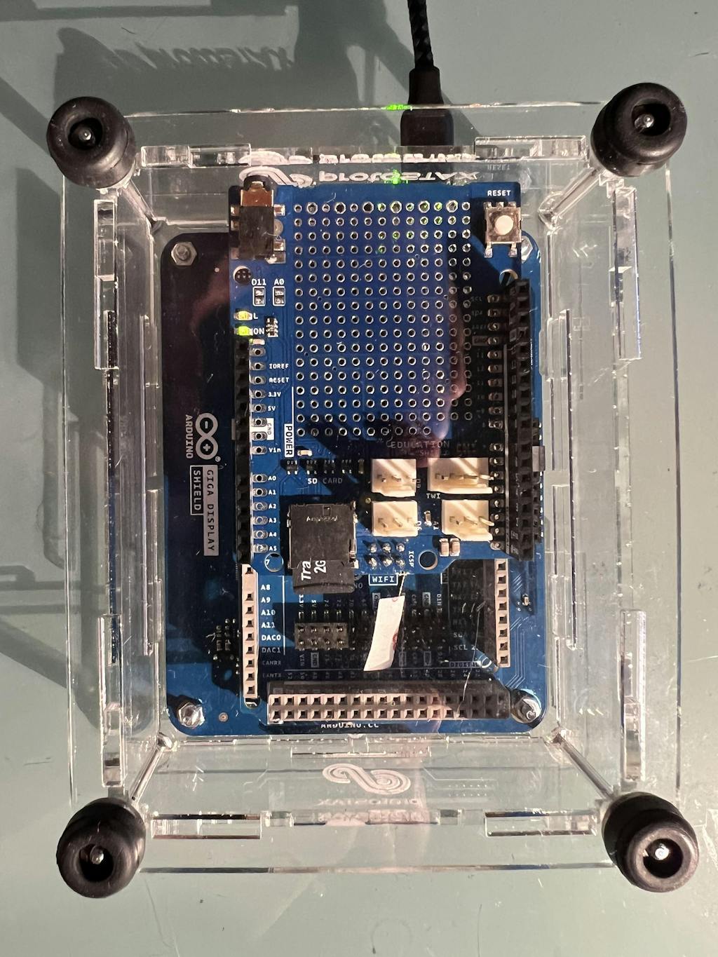 ProtoStax-AG Enclosure for Arduino Giga Display