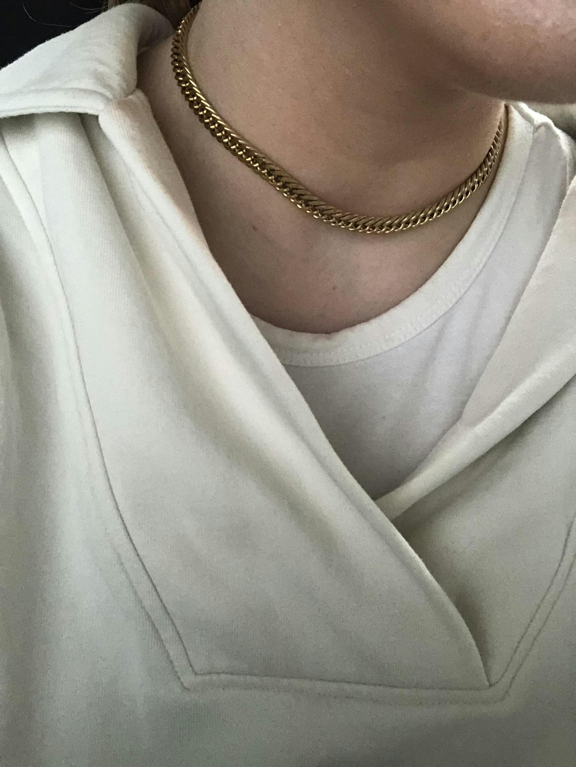 Gold Double Link Curb Chain - Women's Gold Chain - PRYA UK