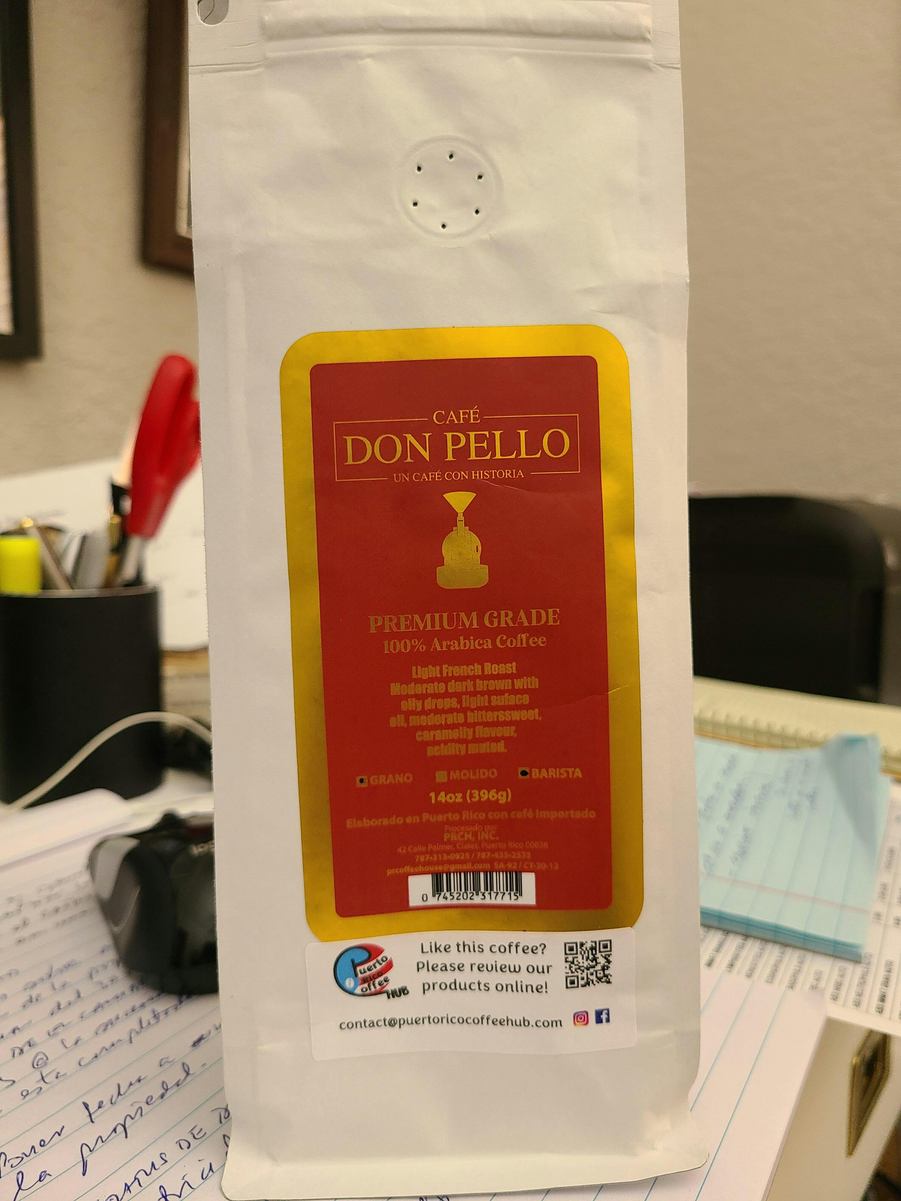 Café Don Pello Premium Roasted Coffee Beans | Puerto Rico Coffee Hub