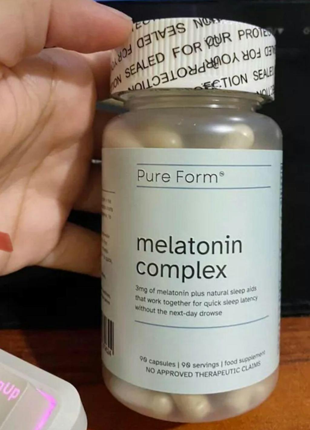 Pure Form Melatonin Complex | 3mg Melatonin + 690mg Natural Sleep Aids