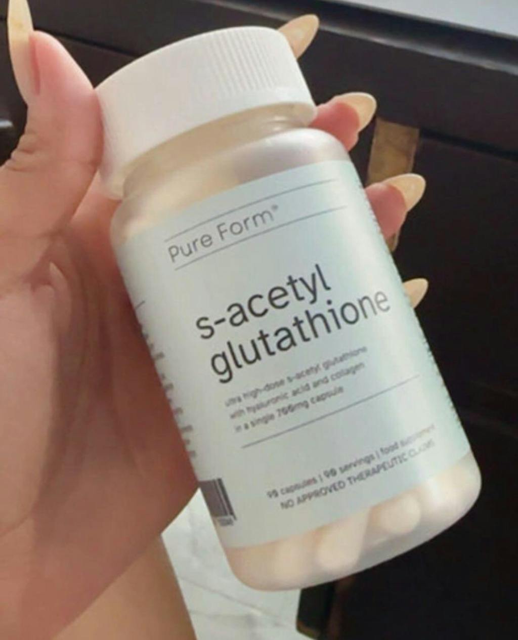 Pure Form S-Acetyl Glutathione | 90-Day Supply | 90 Capsules | 700mg