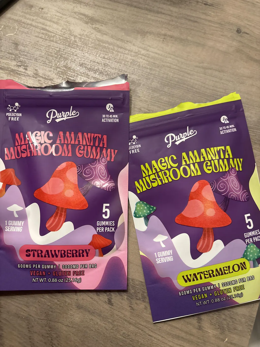 Purple Mushroom Enhanced Microdose Gummies | Blue Razz – Purple Organics