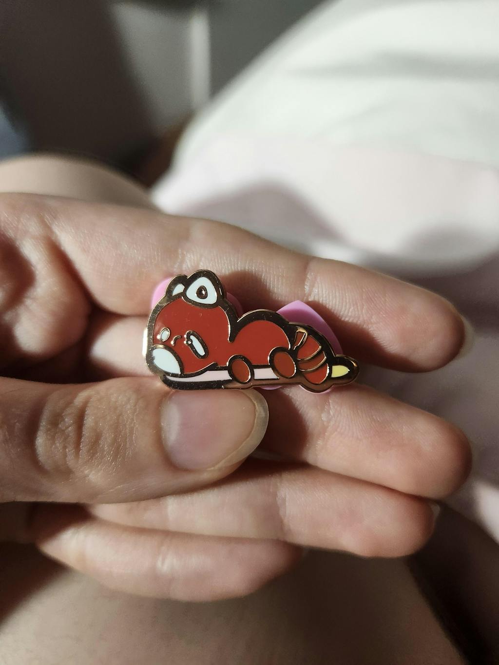 Red Panda Strawberry Pocky Enamel Pin – Pwuffy