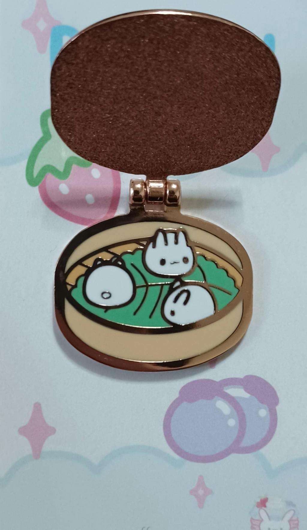 Open/Close Steamed Buns Enamel Pin – Pwuffy