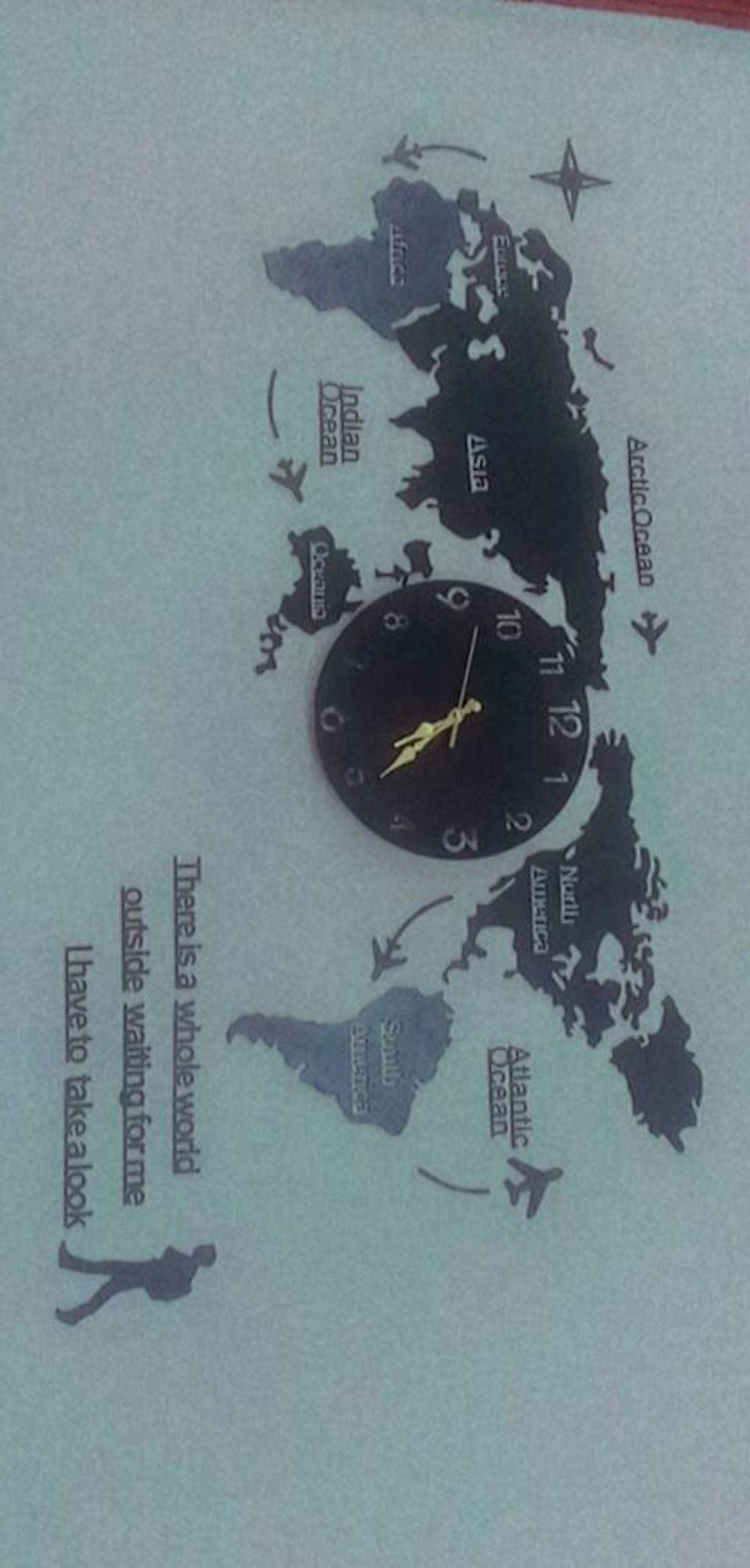 World Map Wall Clock: Discover Time | PyariWalls.pk – Pyari Walls