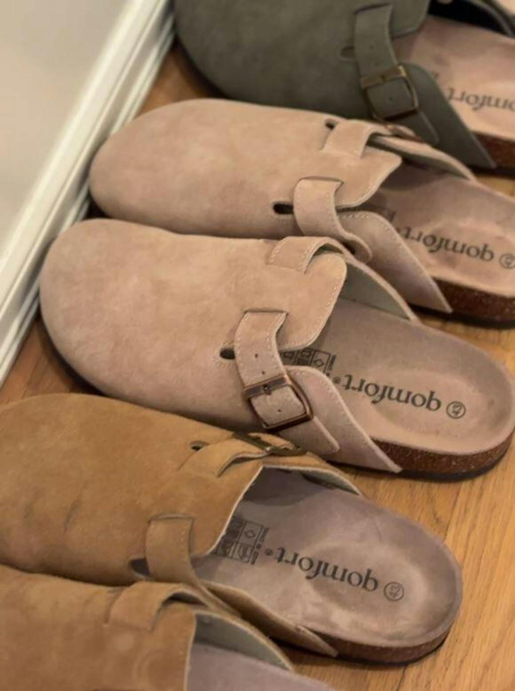 Genuine Suede Clogs by Qomfort Co.