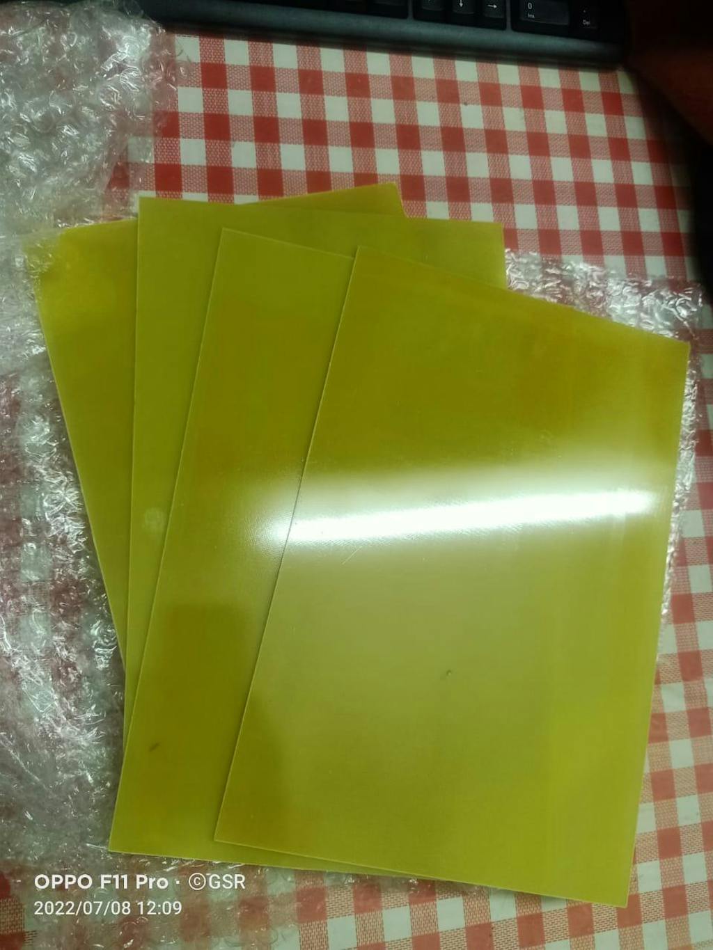 1mm Epoxy Fiber Sheet for Lithium Battery Pack - 300×200 mm( Pack of 4 ...