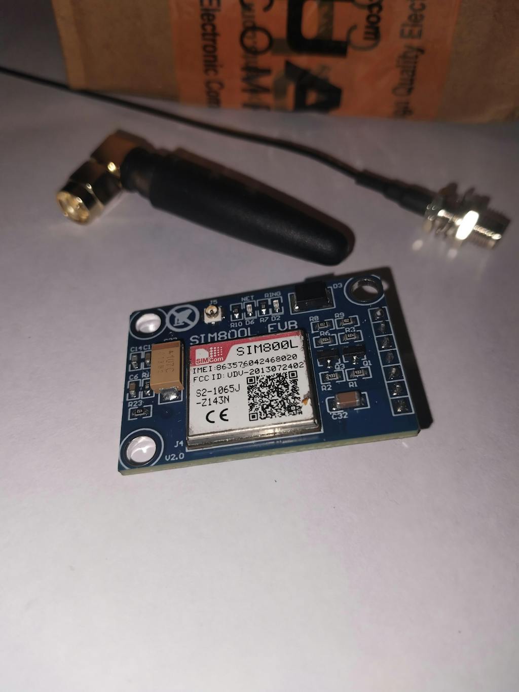 SIM800L V2 5V GPRS GSM Module - Quad-Band with Antenna – QuartzComponents