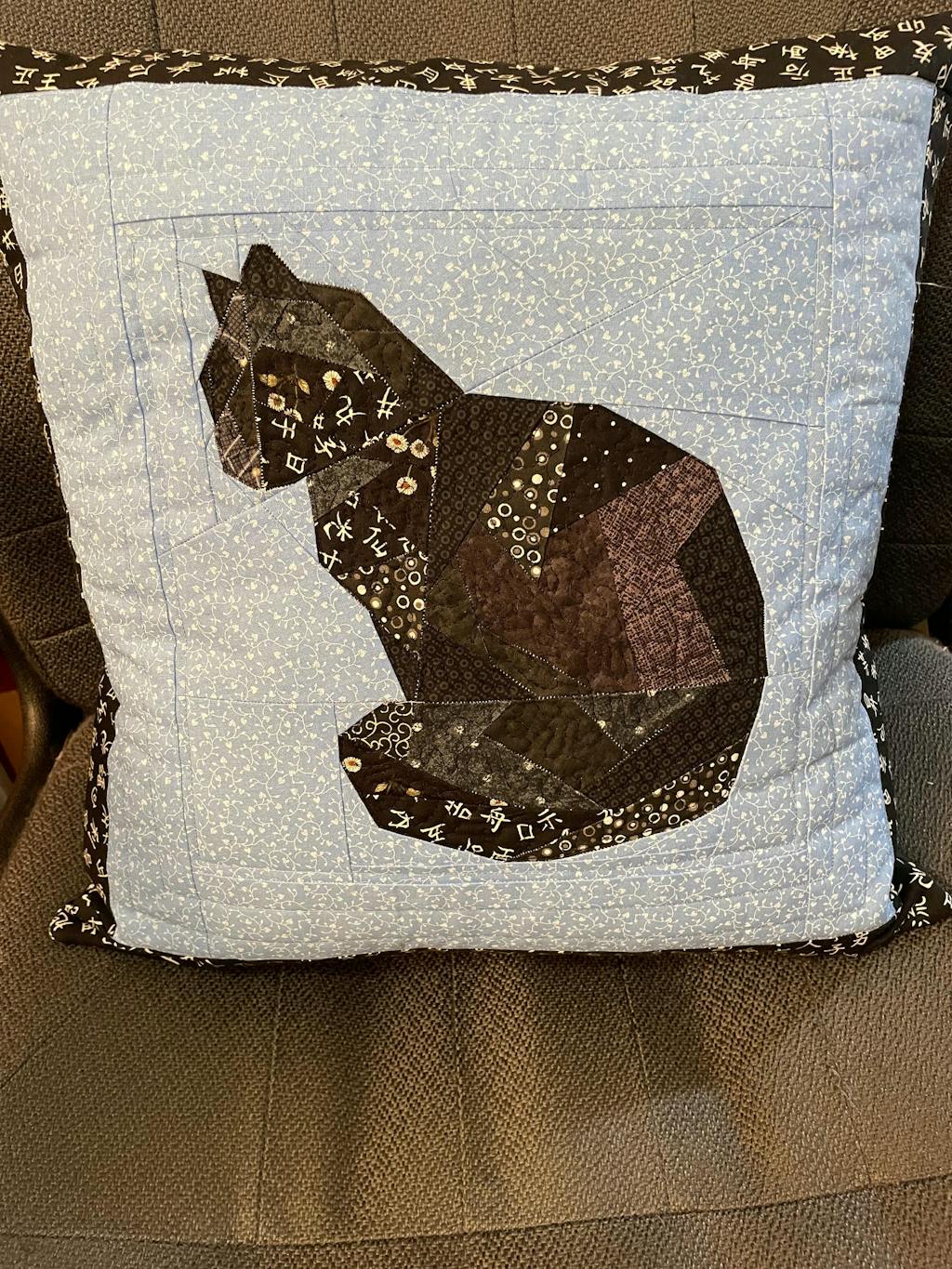 Geometric Cat Paper Pieced Pattern – Quiet Play Designs