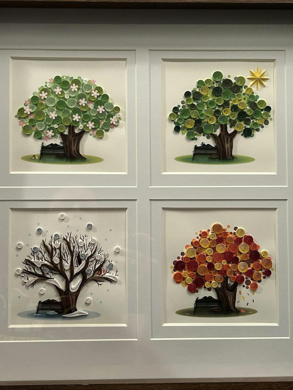 Handcrafted Autumn Tree Greeting Card | Quilling Card¨