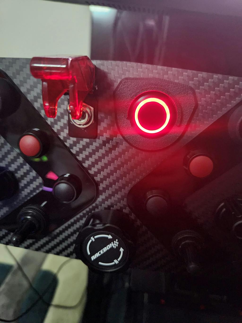 GTS Carbon Fiber Panel Button Box for Sim Racing – Racebox Sim Racing