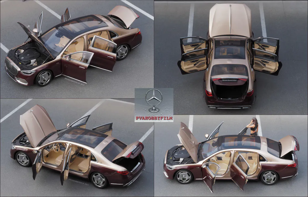 Almost Real Mercedes Maybach S-Class Gold Red 1/18 Diecast