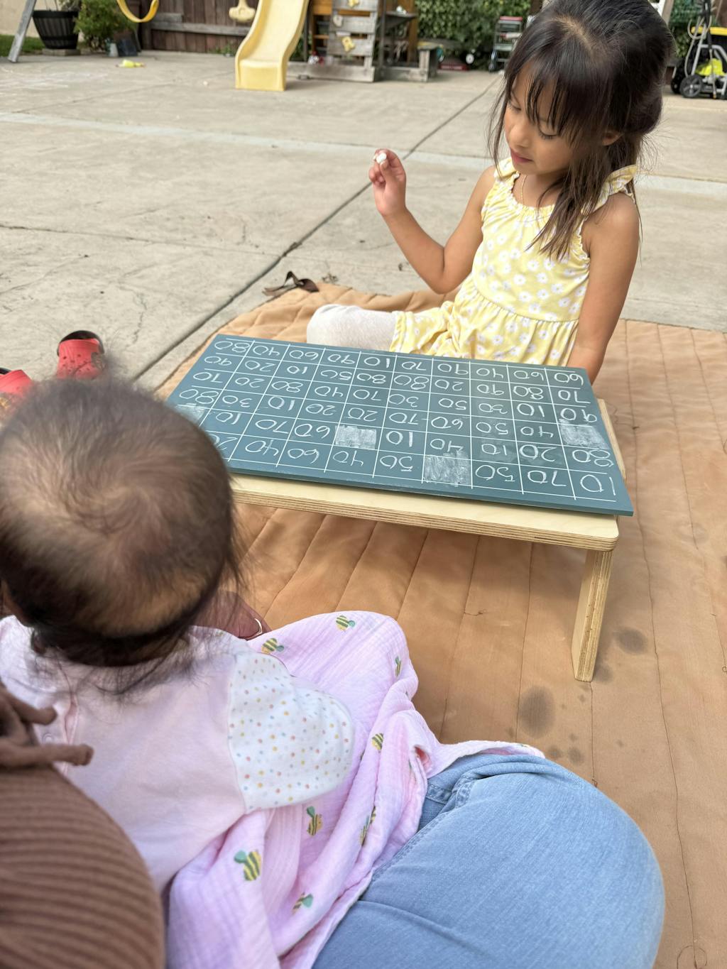 Chowki Table: Montessori Floor Table for Toddlers